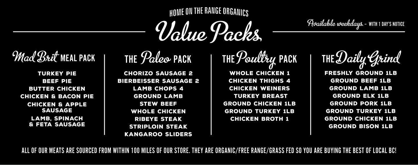 Save big with Home on the Range Organics Value Packs – HOTRO.ca